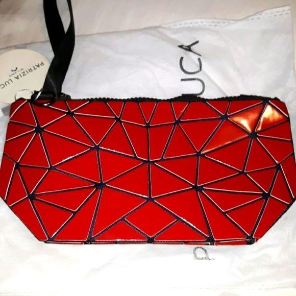 Patrizia Luca | Bags | Patrizialucageometric Pattern Orange Bag | Poshmark